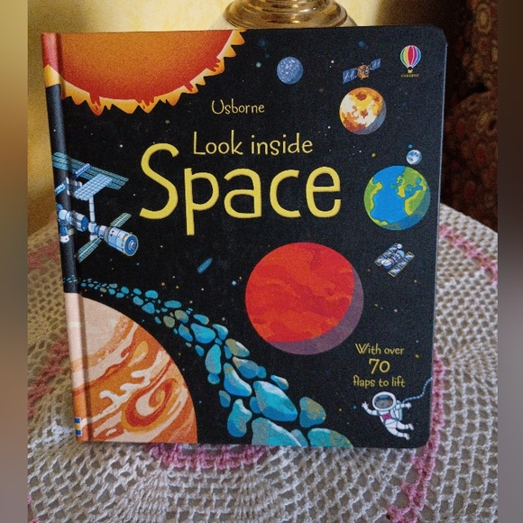 usborne | Other | Usborne Hardcover Kids Book Look Inside Space Over 7 ...